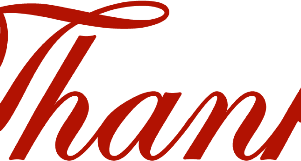 Thanks Clipart Thnak - Clip Art - Png Download - Full Size Clipart ...