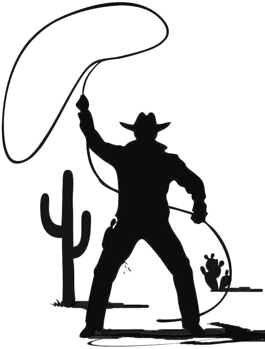 Lasso Cowboy Clipart - Full Size Clipart (#1348944) - PinClipart