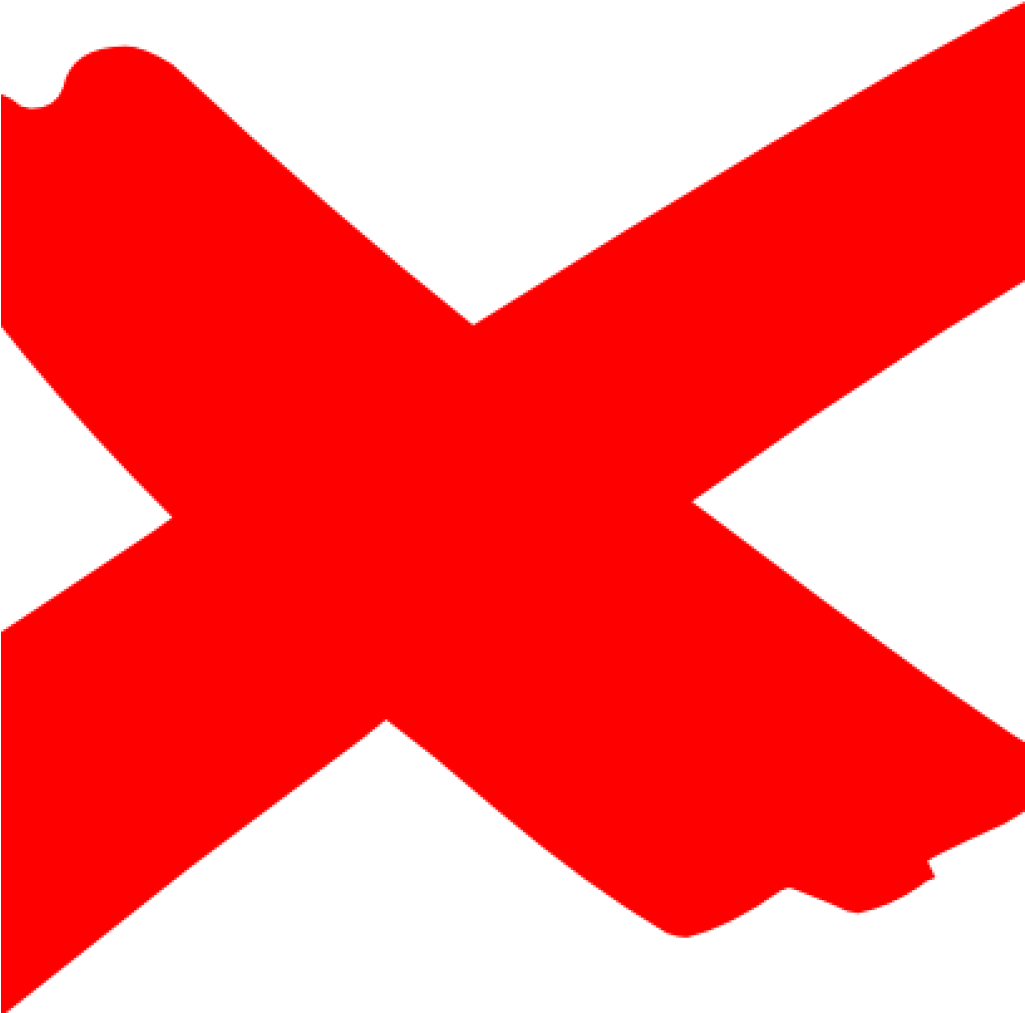 Download Red X Clipart Red X Clipart X Marks The Spot 2 Clip - Png ...