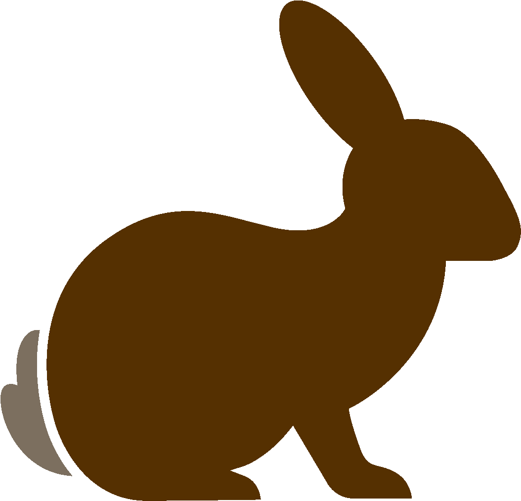 Bunny Silhouette Png - Rabbit Clipart - Full Size Clipart (#1367780 ...