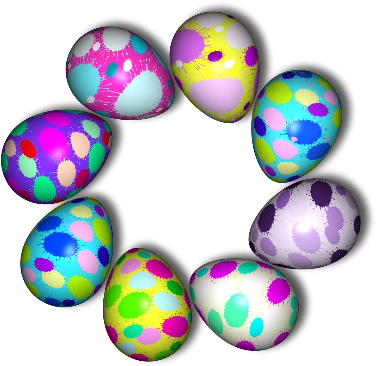 Easter Egg Clip Art Free - Png Download - Full Size Clipart (#1375055 ...