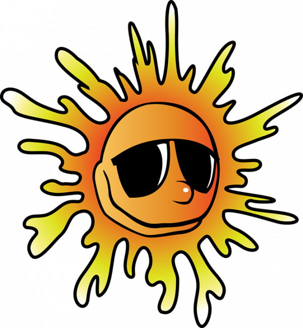 Download Summer Heat Safety - Sun Wearing Eclipse Glasses - Png ...