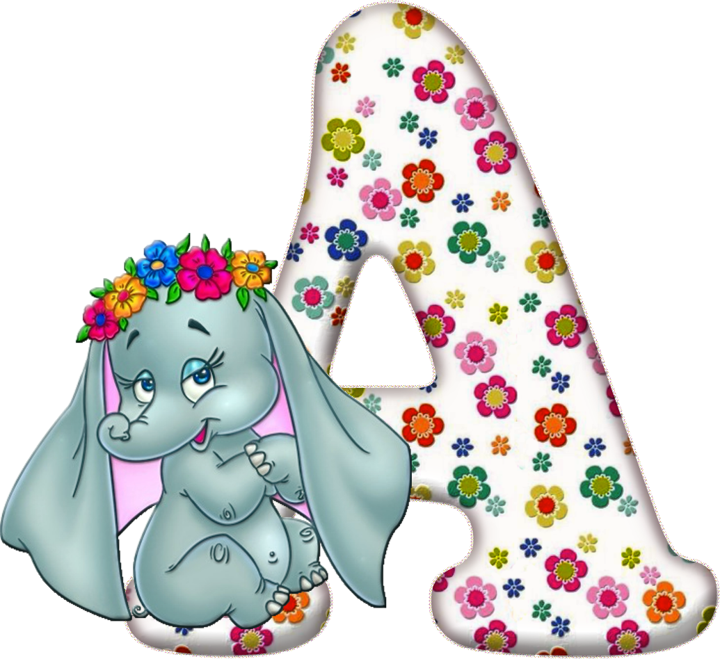 De Alfabeto Decorativo Flower Alphabet, Stencil Clipart - Full Size ...