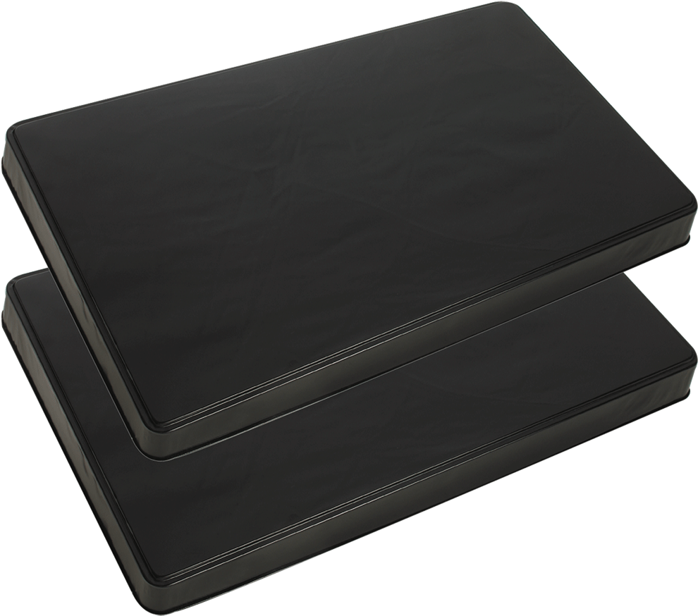 572 2-pack Black Rectangle Burner Kovers - Rectangular Stove Top Covers ...
