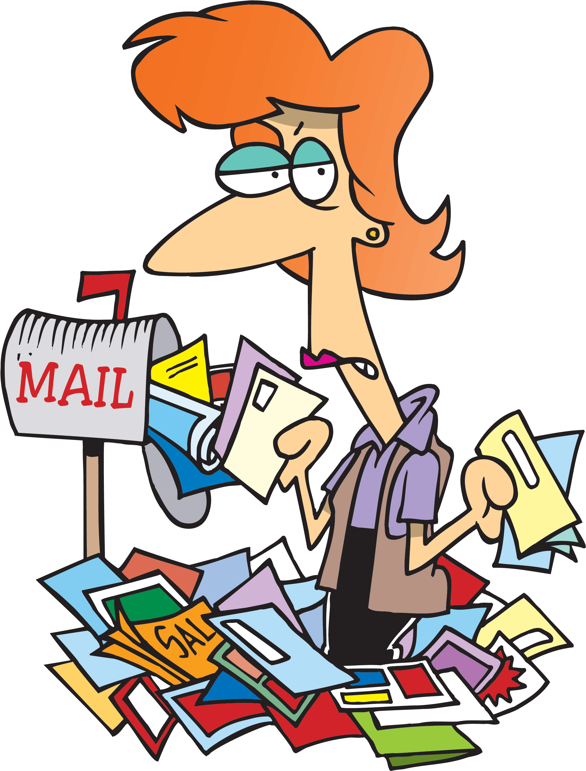 Forward Fast To The Post Office - Junk Mail Clipart - Png Download ...