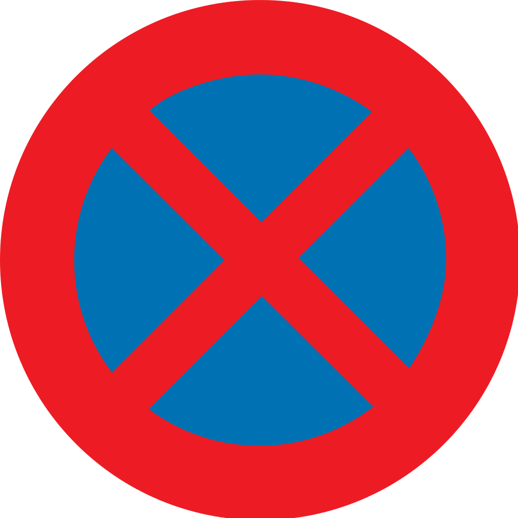 Belgian Road Sign E3 - End Of National Speed Limit Sign Clipart - Full ...