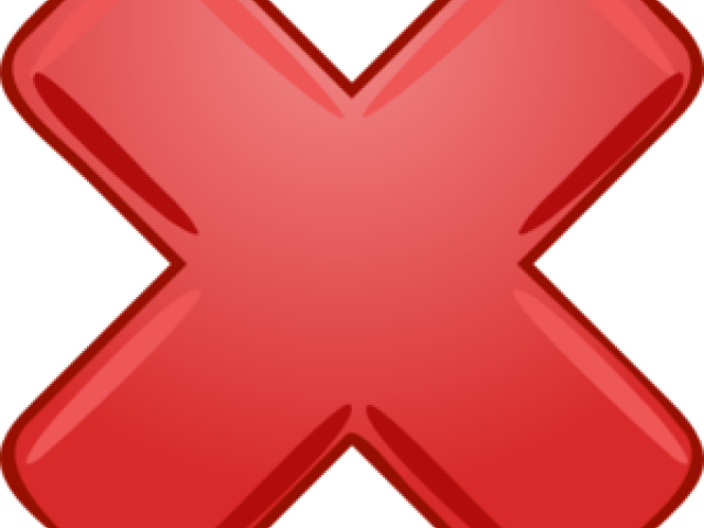 Red X Clipart - Full Size Clipart (#1394439) - PinClipart