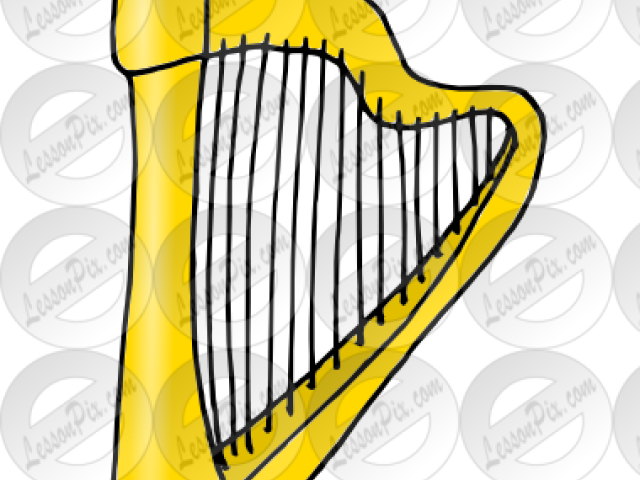 Harp Clipart Golden Harp - Clip Art - Png Download - Full Size Clipart ...