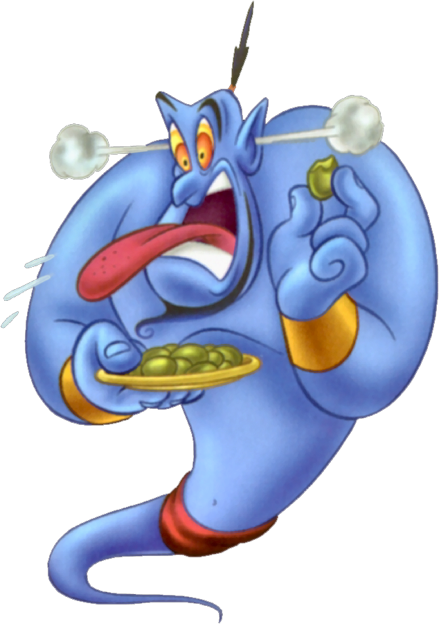 Download Genie Clipart - Genie From Aladdin Eating - Png Download ...