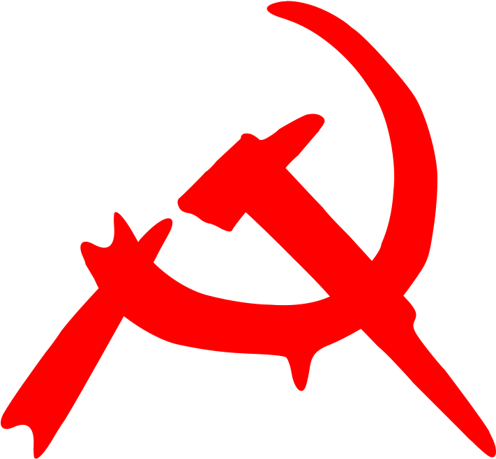 Red Hammer And Sickle Stencil Clipart - Full Size Clipart (#144349 ...