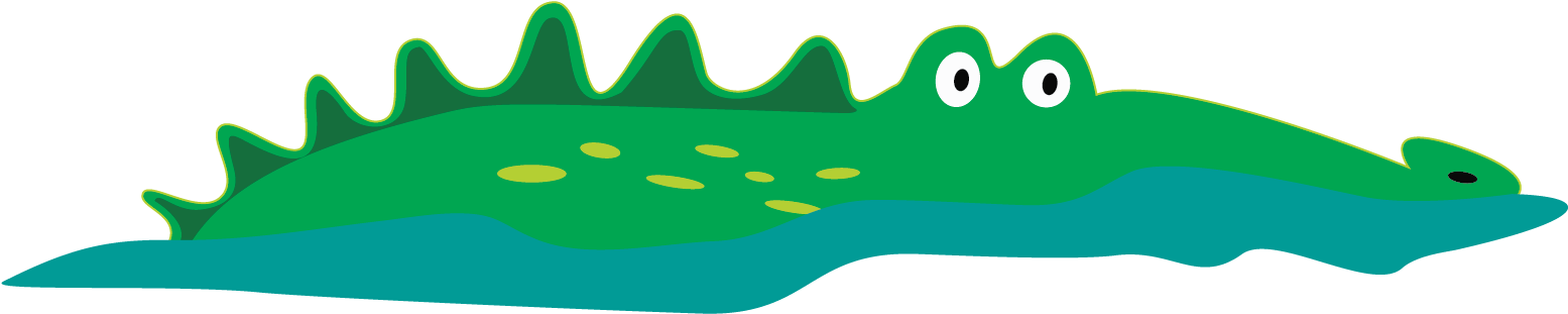 Cute Alligator Vector Clip Art - Clip Art - Png Download - Full Size ...