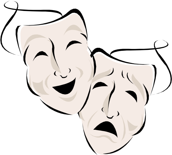 Download Acting Drawing Clip Stock - Theatre Masks Drawings Png ...