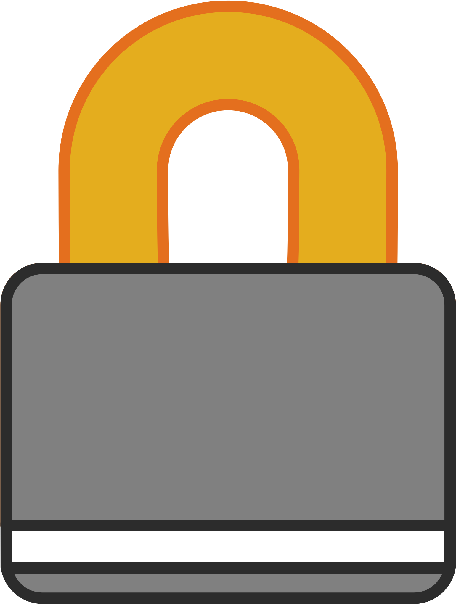 Clipart - Padlock-color - Clip Art - Png Download - Full Size Clipart ...