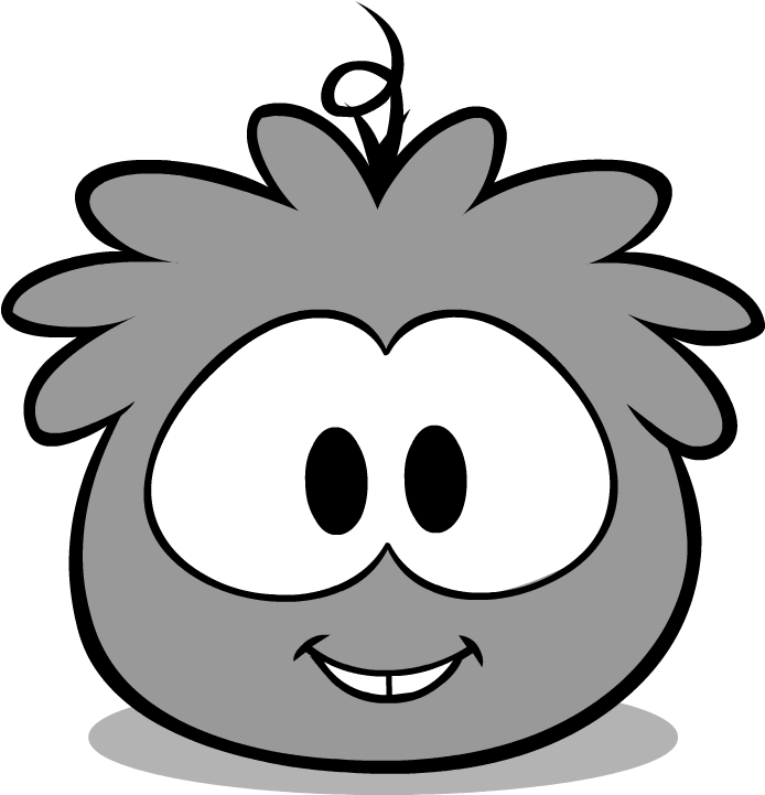 Top Hat Clipart Puffle - Club Penguin Grey Puffle - Png Download - Full ...