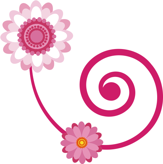 Flores Rosas En Png Imagui - Flor Tiras Decorativas Clipart - Full Size ...