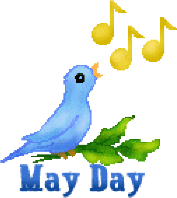 May Day Clip Art Of Flowers And Poles Plus Butterflies - May Day ...