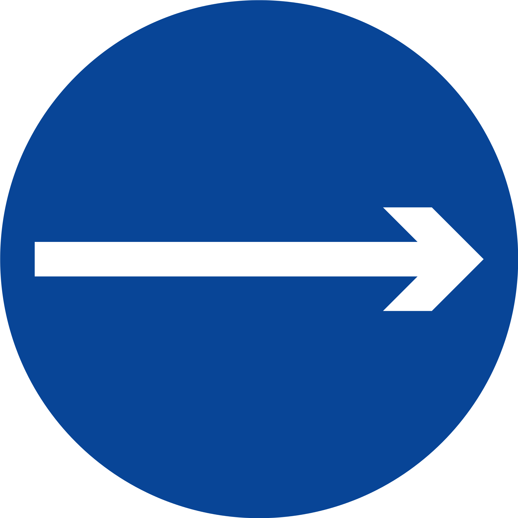 Open - Directions Which Vehicles Are Obliged To Follow Sign Clipart ...