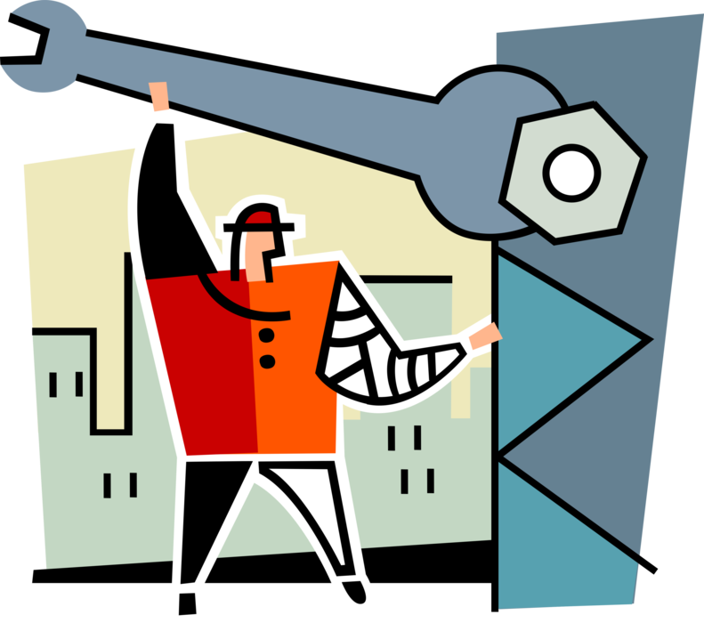 Vector Illustration Of Building Construction Site Steelworker - Pakwa ...