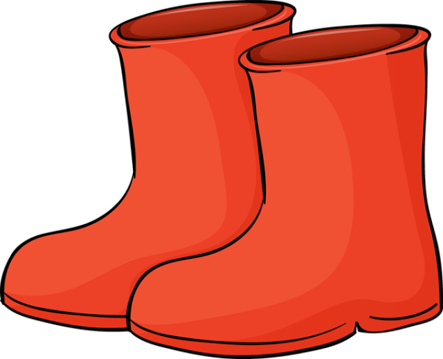 Clip Art Of A Pair Red Boots Dixie Allan - Wellie Boots Clip Art - Png ...