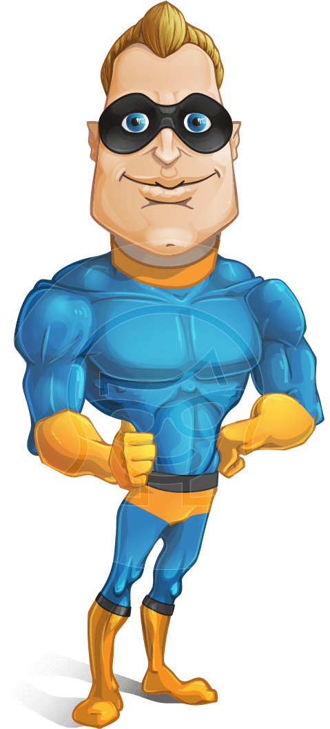 73 Action Poses - Superhero Cartoon Characters Clipart - Full Size Clipart (#1449025) - PinClipart