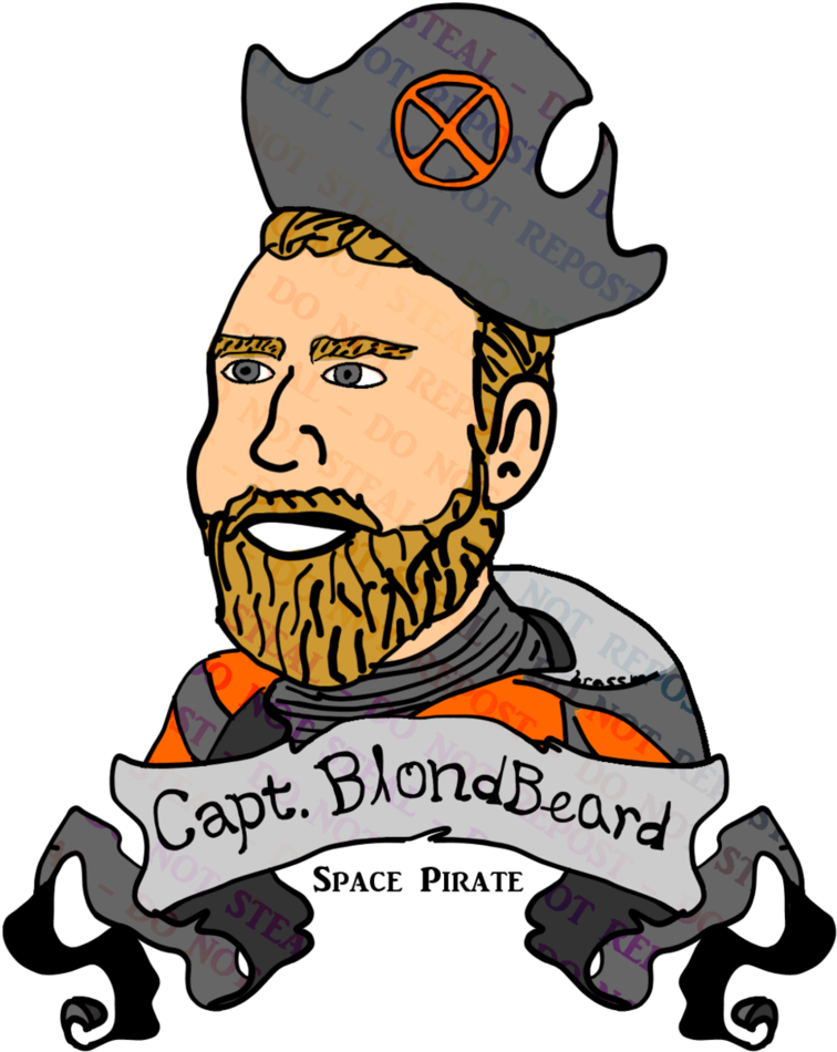 Captain Blond Beard - Cartoon Clipart - Full Size Clipart (#1449340 ...