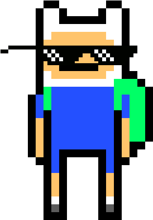 Mlg Finn - Adventure Time Pixel Finn Clipart - Full Size Clipart ...