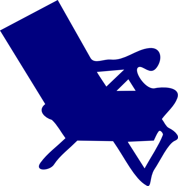Chair Clipart Blue Chair - Beach Chair Clip Art - Png Download - Full ...