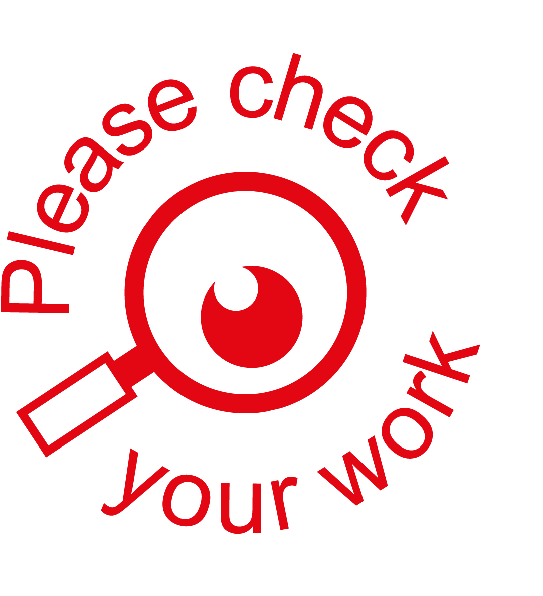 Deskmates Stampers Please Check Your Work Colored Pencils - Check Your ...