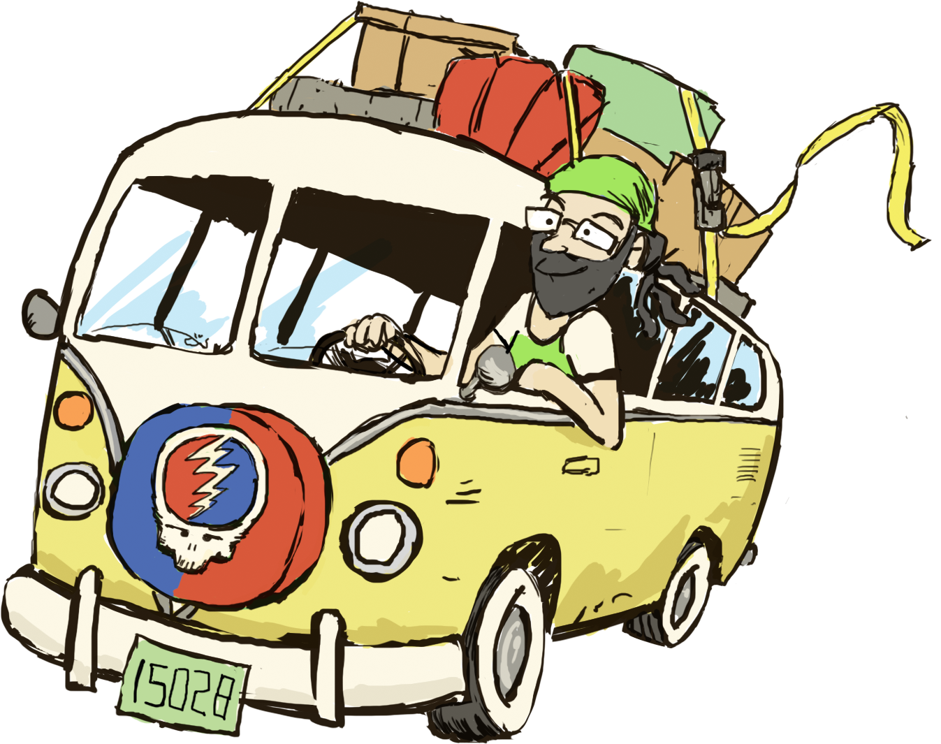 Shane And Vw Van - Cartoon Clipart - Full Size Clipart (#1471076 ...