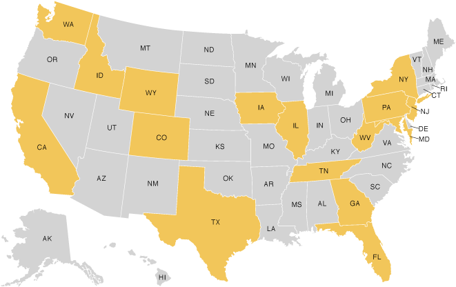 Download Outbreak Map - Canine Influenza 2018 Map Clipart (#1484990 ...