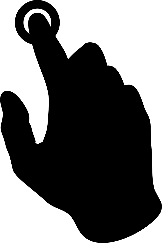 Finger Clipart Finger Press - Icon - Png Download - Full Size Clipart ...