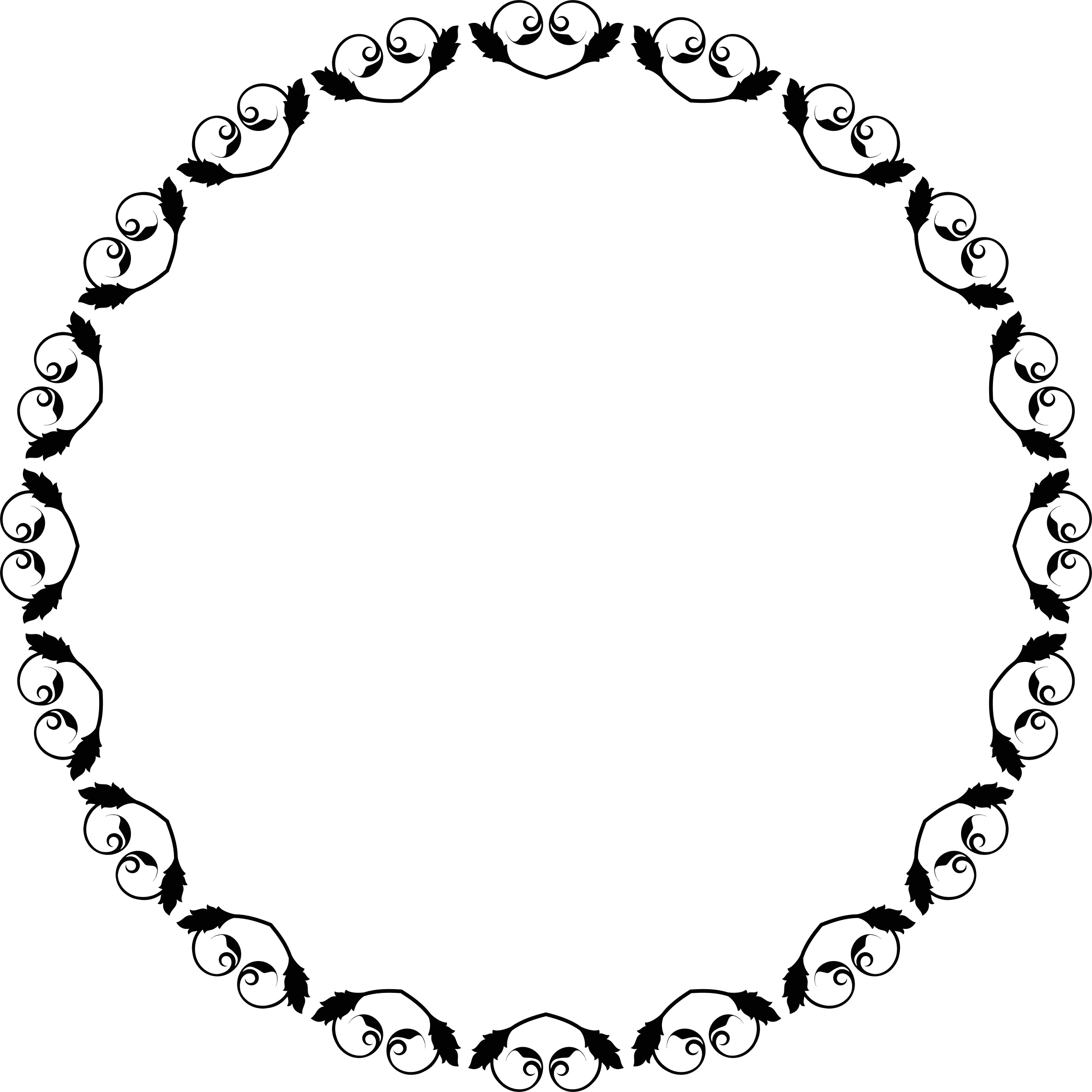 Big Image - Victorian Circle Frames Clipart - Full Size Clipart ...