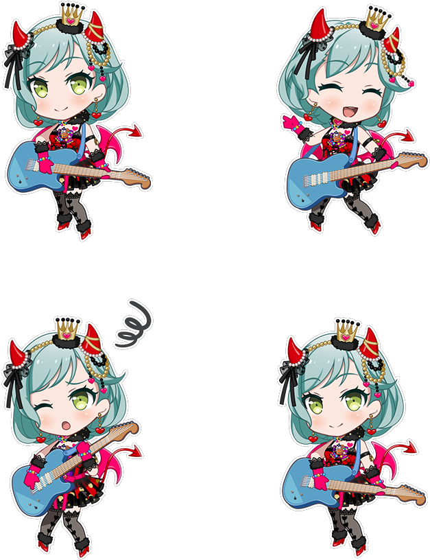 Mischievous Devil Chibi - Bang Dream Devil Clipart - Full Size Clipart ...