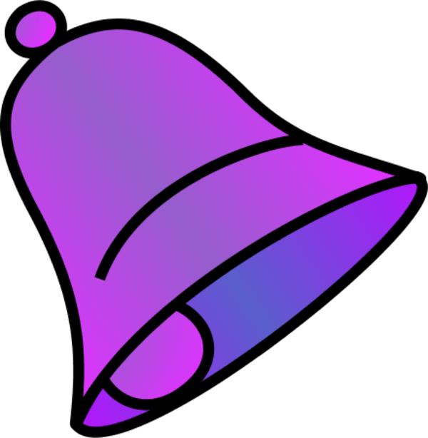 Bell Clip Art Bell Clipart Photo Niceclipart - Purple Christmas Bell ...