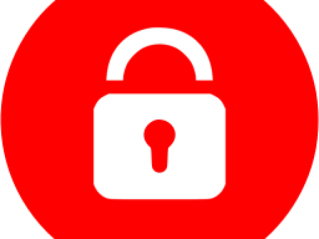 Lock Clipart Red Lock - Blue Lock Icon Png Transparent Png - Full Size ...