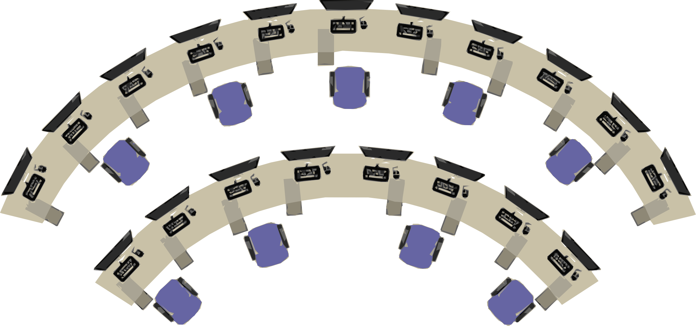 Computer Keyboard Computer Icons Desk Computer Monitors - Control Room ...