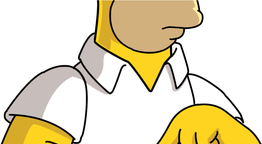 Homer Simpson Clipart - Full Size Clipart (#1500418) - PinClipart