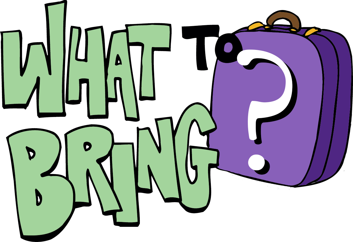 What To Bring - Packing For A Trip Clipart - Png Download - Full Size ...