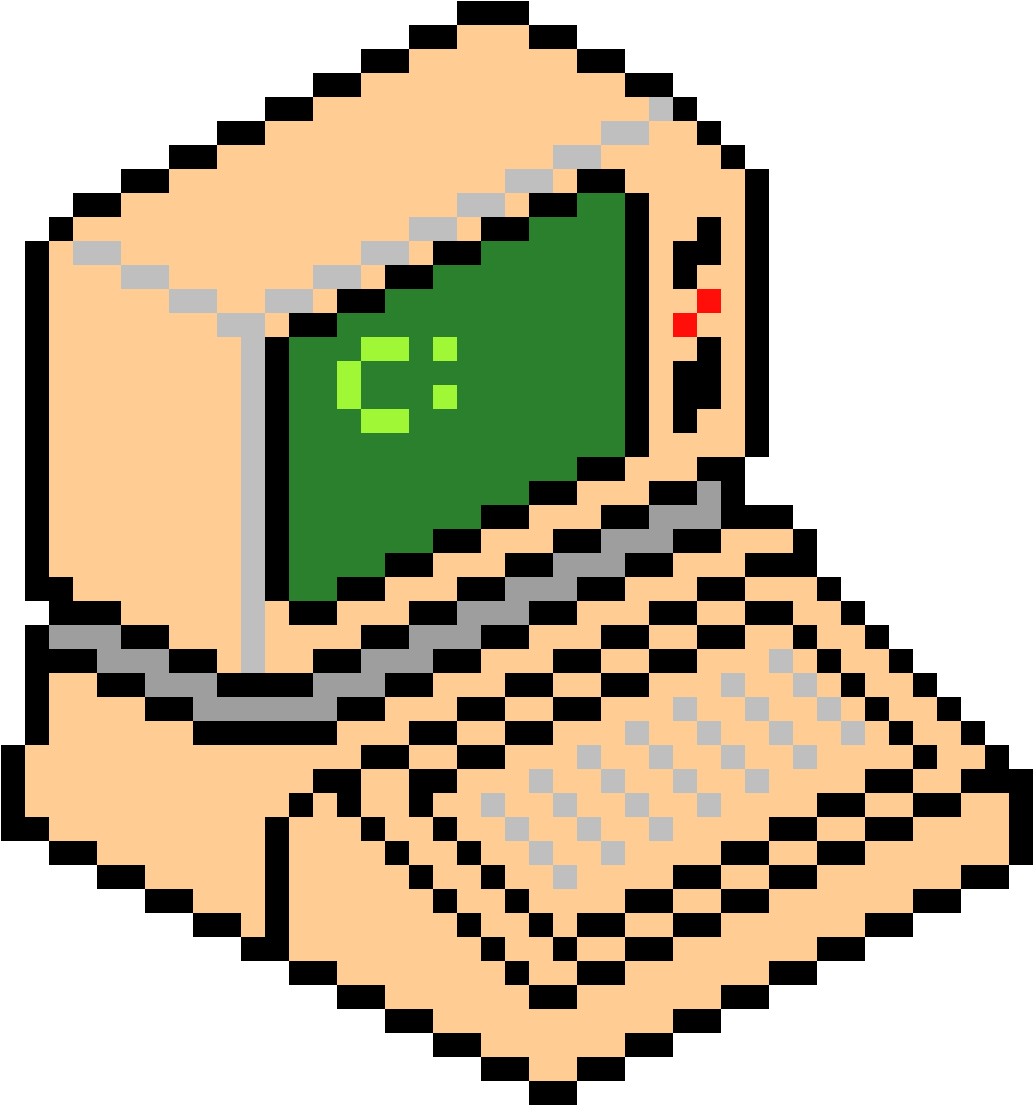 Download Happy Computer - Pixel Art Computer Png Clipart (#1521405 ...