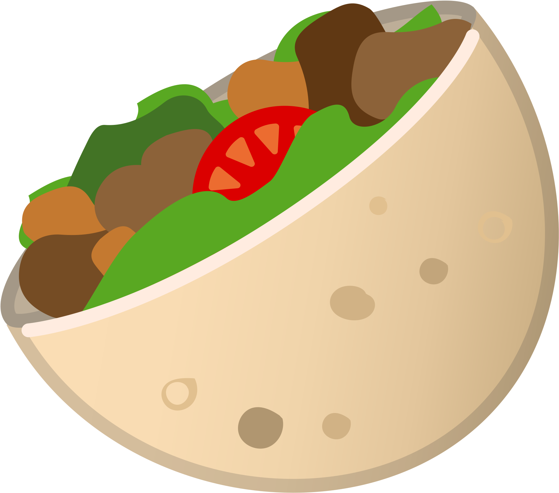 Open - Gyro Emoji Clipart - Full Size Clipart (#1530430) - PinClipart