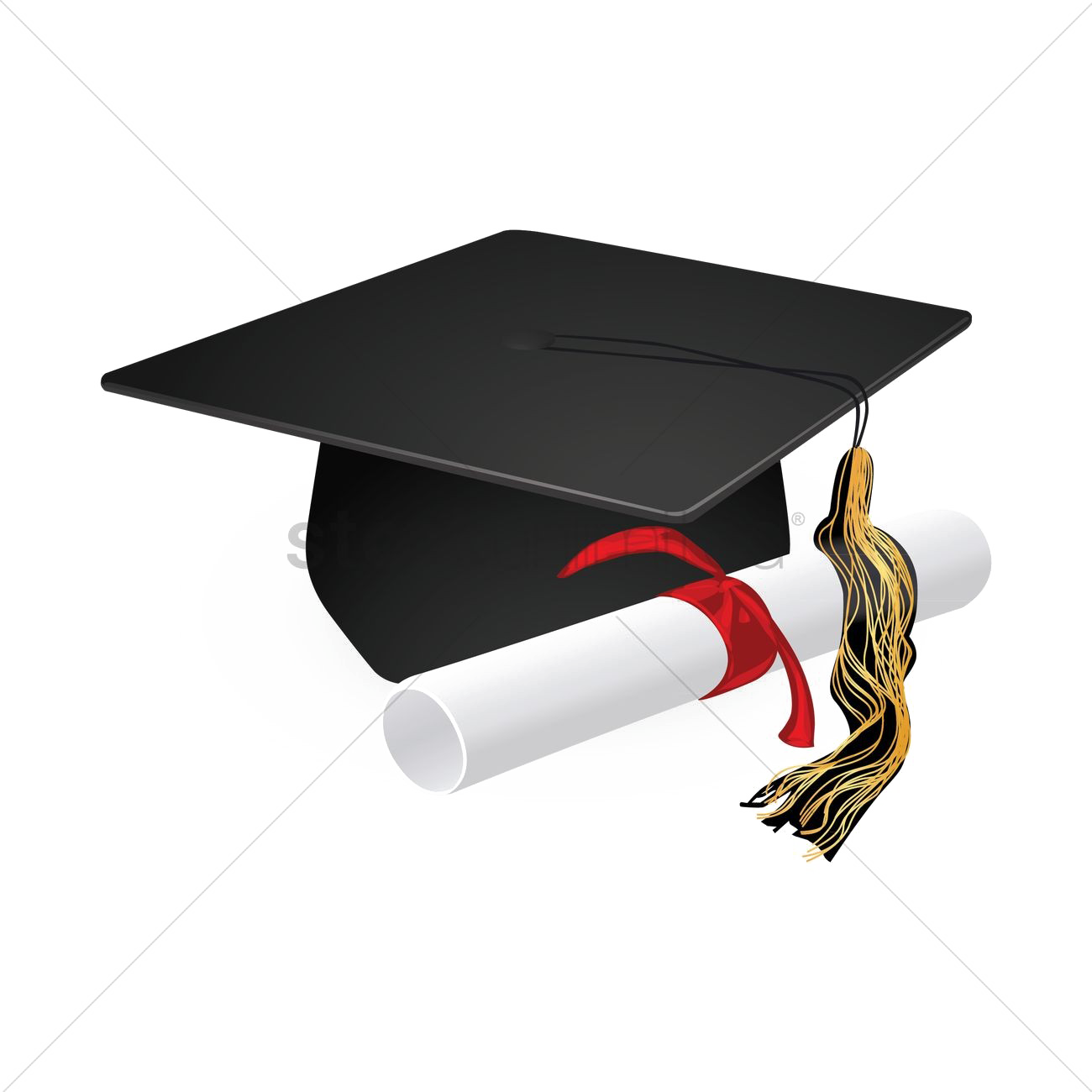 Graduation Cap Icon Transparent Download - Graduation Cap And Scroll ...