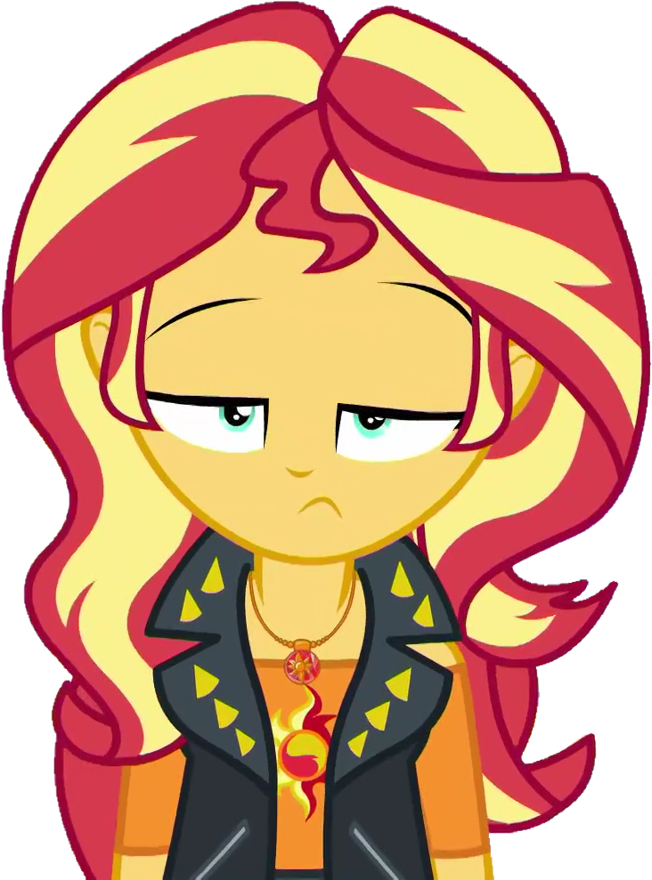 A Fine Line, Artist - Equestria Girls Sunset Shimmer Sad Clipart - Full ...