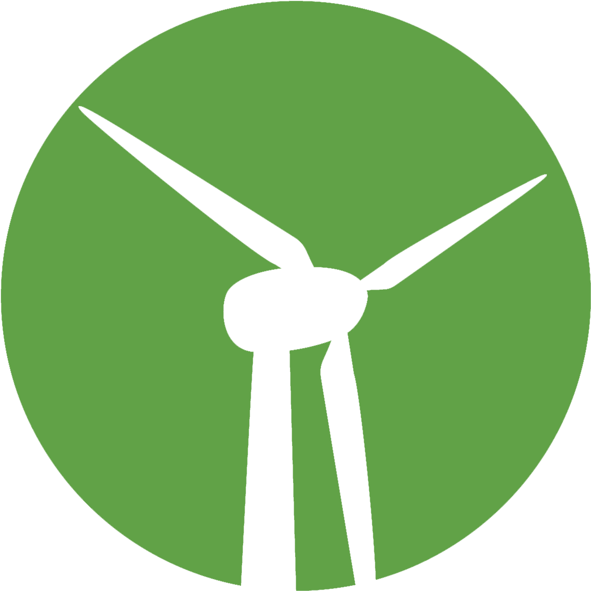 Wind Turbine Icon On Green Background - Wind Turbine Clipart - Full ...