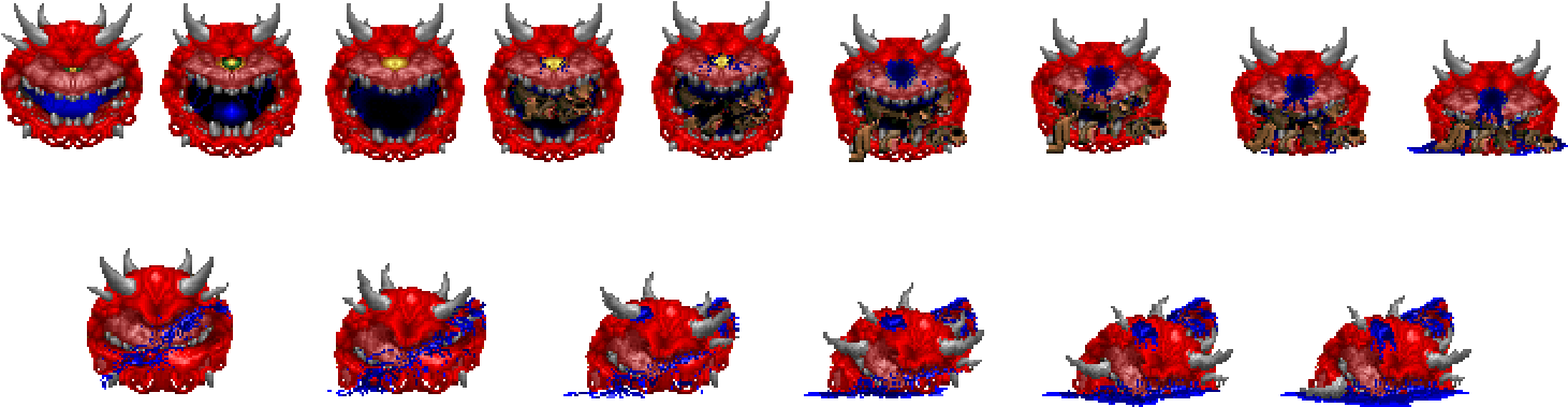 Hd Pickup Sprites - Cacodemon Sprites Clipart - Full Size Clipart ...