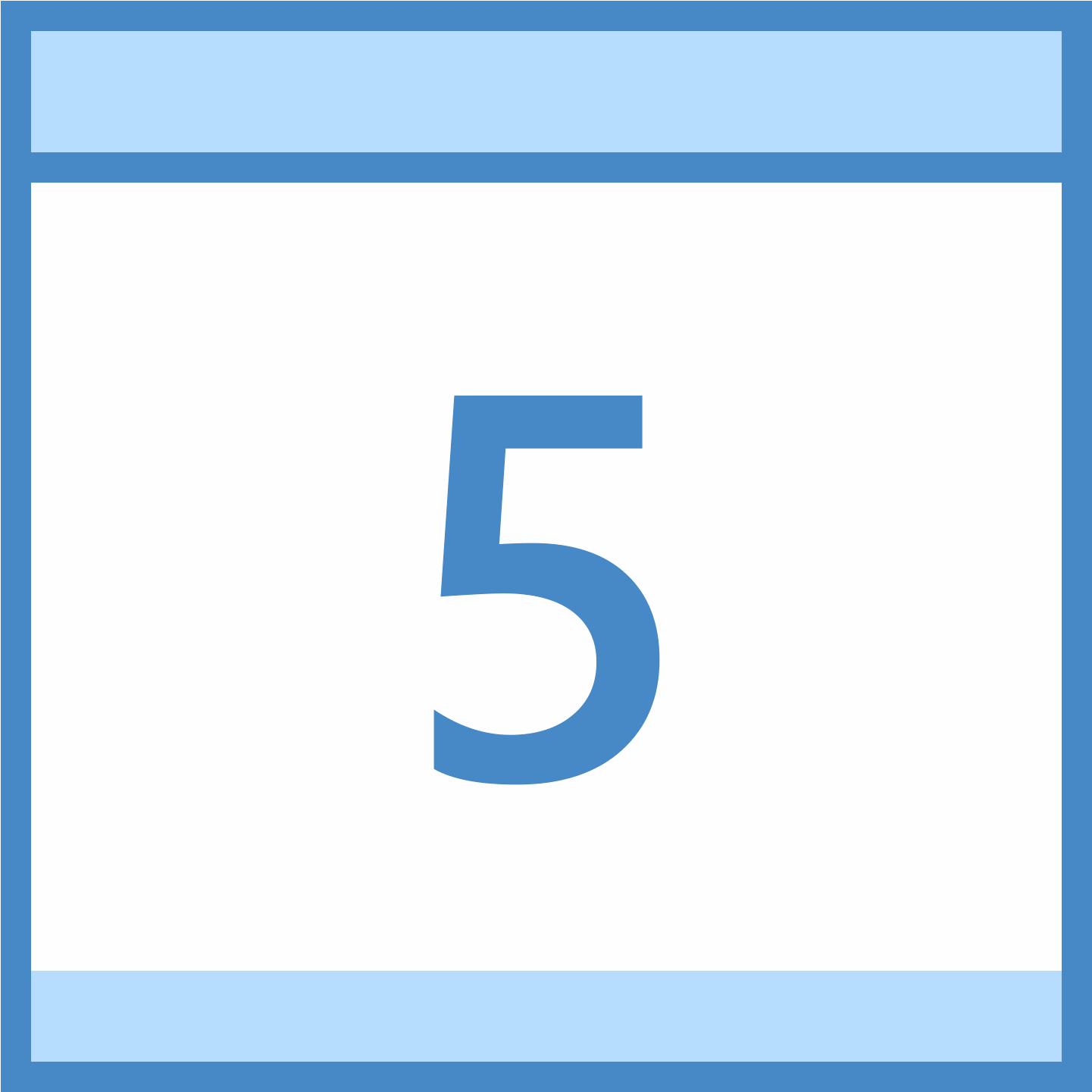 Calendar 5 Icon Free Download Png And Vector - Icon Clipart - Full Size ...