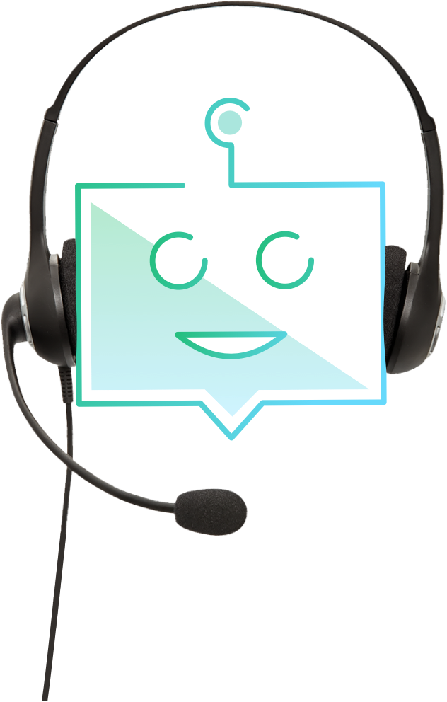 Chatbotheadsetgraphic2x - Agent Bots Clipart - Full Size Clipart ...