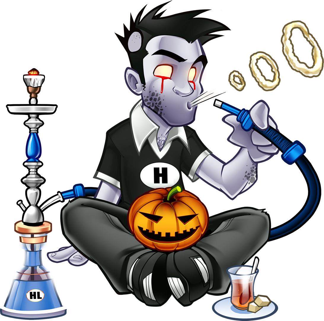 Our Reader Score - Smiling Hookah Mascot Round Ornament Clipart - Full ...