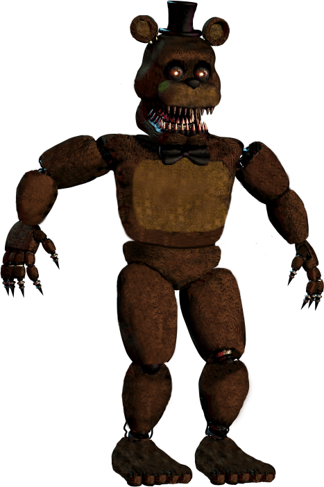 Artworkunwithered Nightmare - Fnaf 4 Freddy Clipart - Full Size Clipart ...
