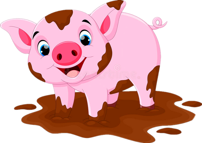 Pig In Mud Cartoon Clipart - Full Size Clipart (#1565056) - PinClipart