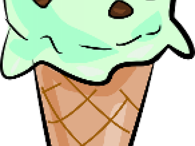 Ice Cream Clipart Number - Mint Chocolate Chip Ice Cream Clip Art - Png ...